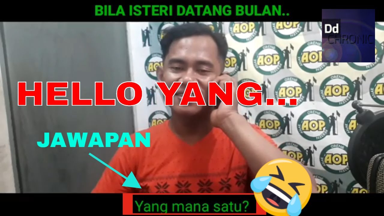 Perbualan telefon | isteri datang bulan - YouTube