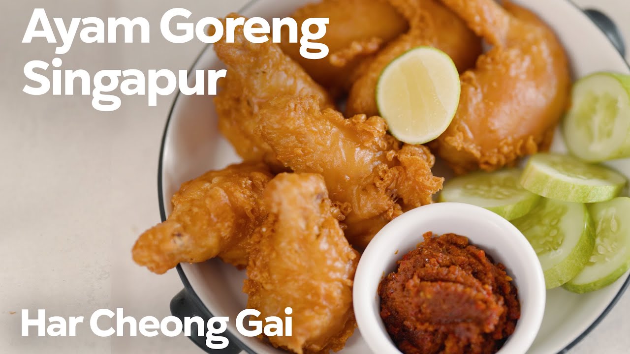 RESEP AYAM GORENG SINGAPUR ! ASIN GURIH ALA HAR CHEONG GAI - YouTube