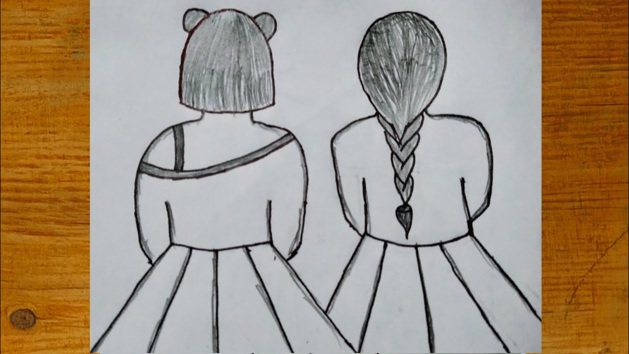 how to draw beautiful girls drawing beat friend for beginners easygirls ...