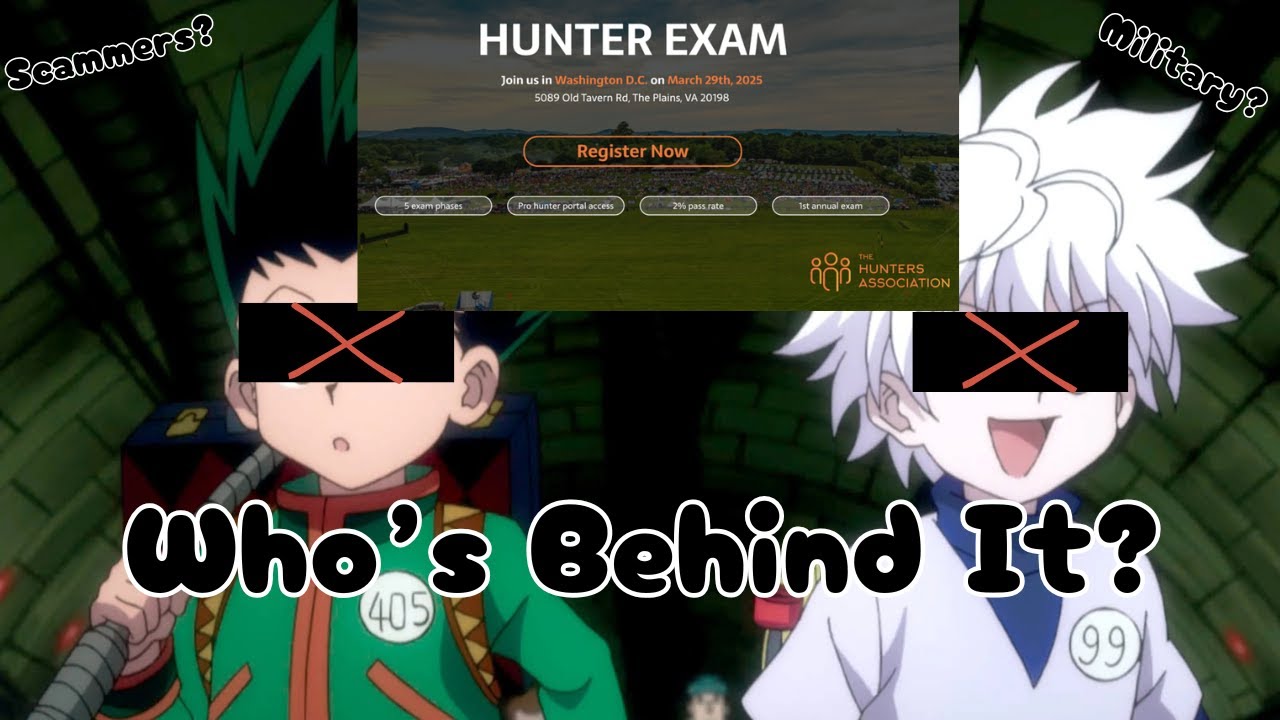 There's A REAL Life HunterxHunter Exam?! My Thoughts! | Who's Behind It ...