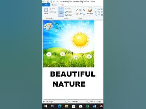 How to add text to image in paint | how to add text on a picture in ...