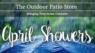 The Outdoor Patio Store Patio Market Umbrella April Showers Sale