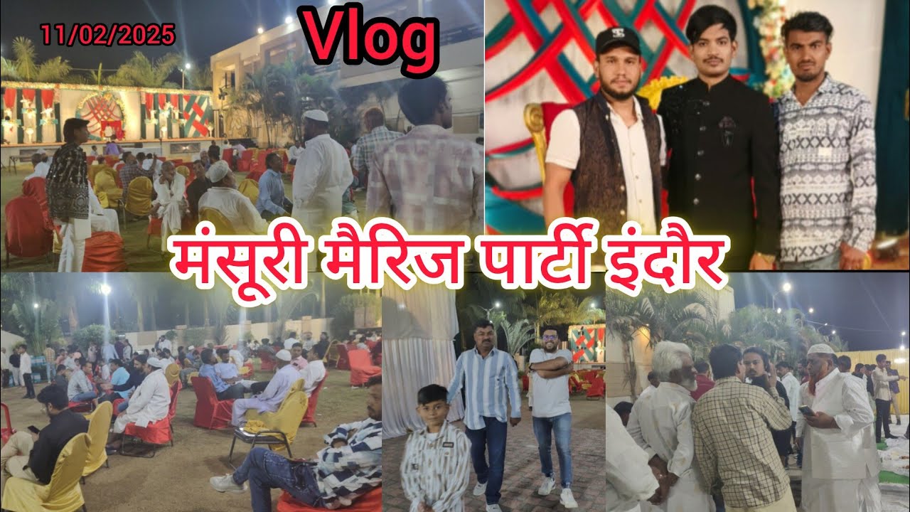 mansuri Marriage Party Tour Indore City #sadikkvlog - YouTube