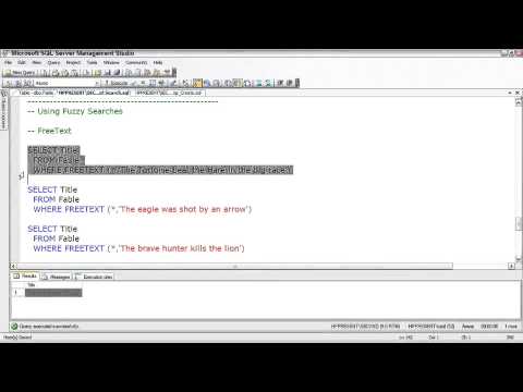 3 Using a Fuzzy Search to Search for Phrases - YouTube