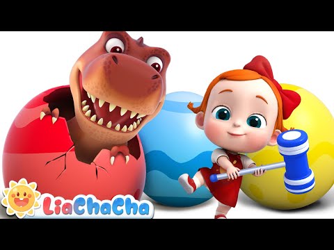 Surprise Eggs Song 2 | EP72 | Baby Shark and Dino Song | LiaChaCha Nursery Rhymes for Kids
