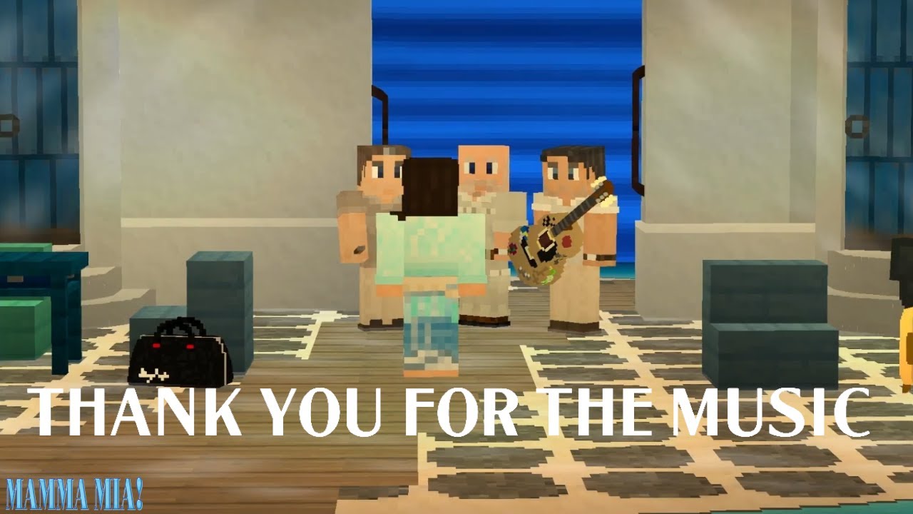Thank You For The Music | From MAMMA MIA! In Minecraft! - YouTube