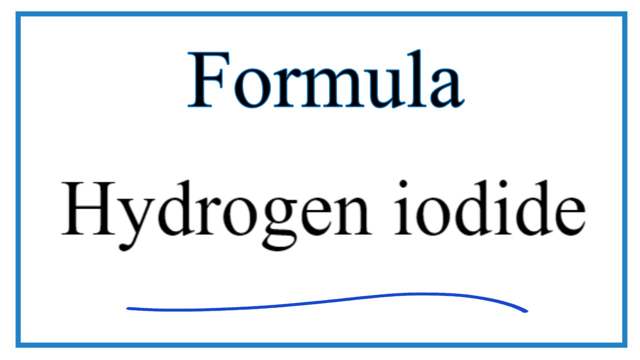 Hydrogen Gas Formula