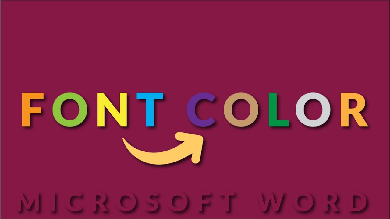CARA MENGUBAH WARNA TEKS PADA DOKUMEN DI MICROSOFT WORD ~ FONT COLOR ...