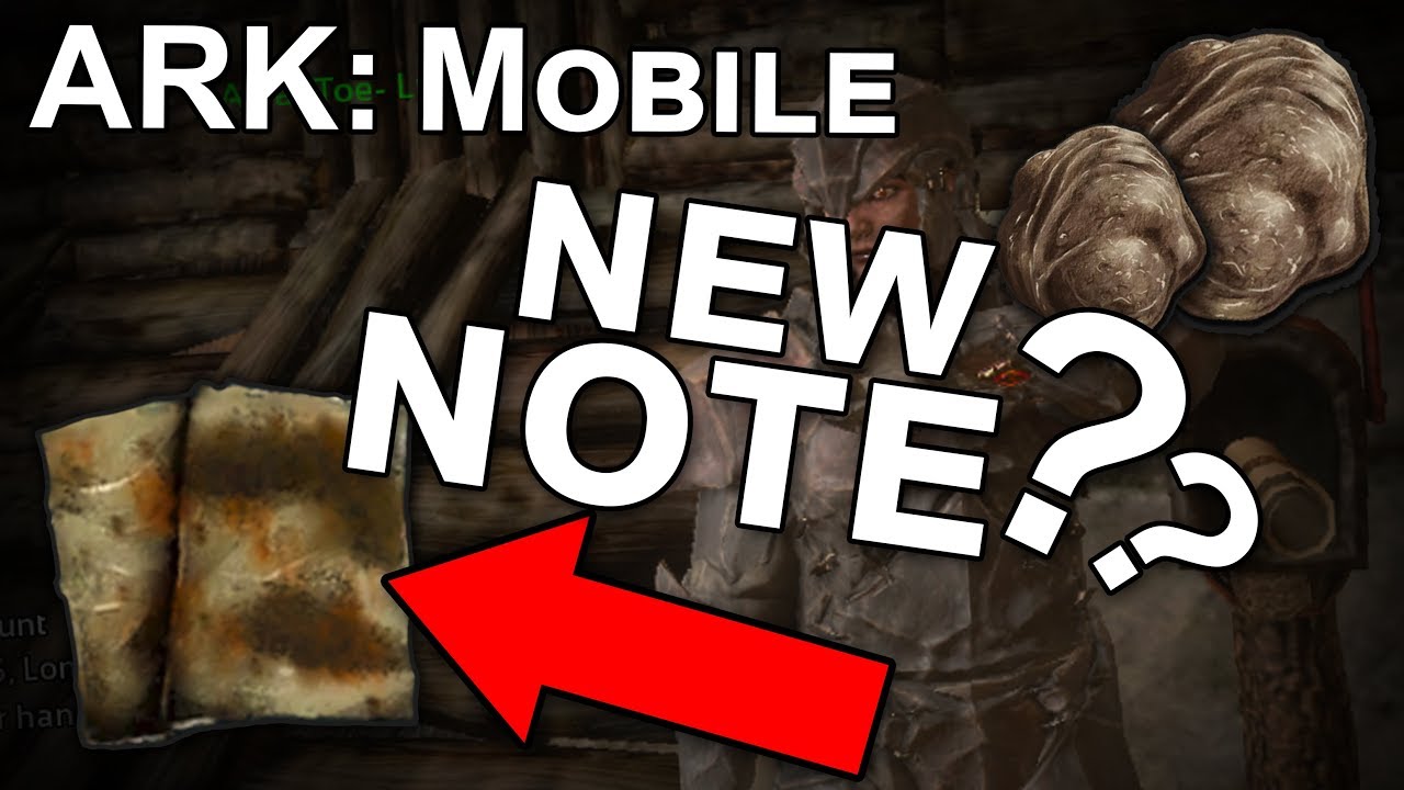 NEW NOTE ITEM! VERY SMELLY NOTE! | ARK: Mobile Tutorial - YouTube