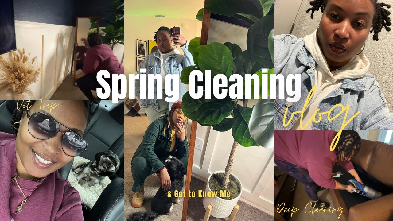 SPRING CLEANING for a Refreshing Home while Getting To Know Me Vlog ...