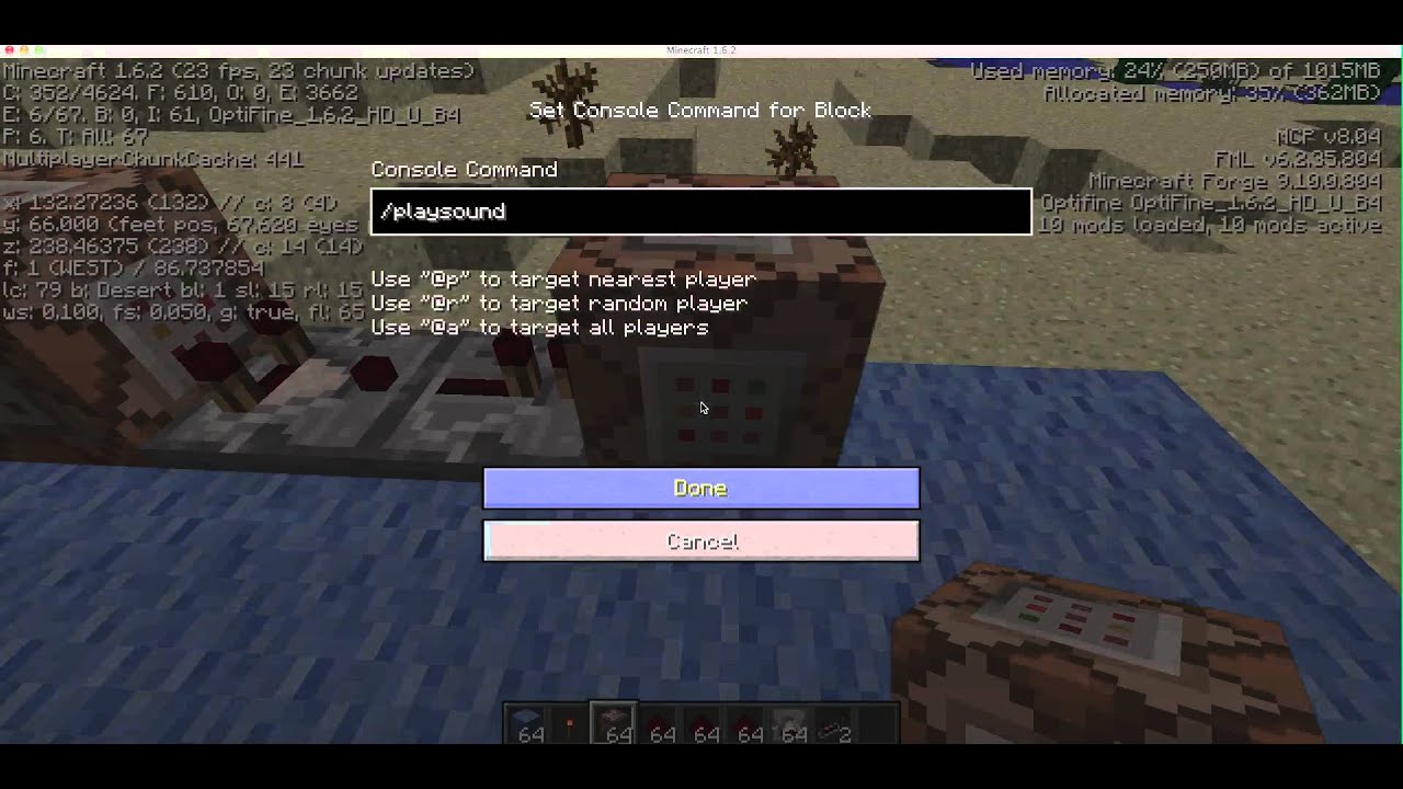 Minecraft:How to make a Mario Question Mark - YouTube