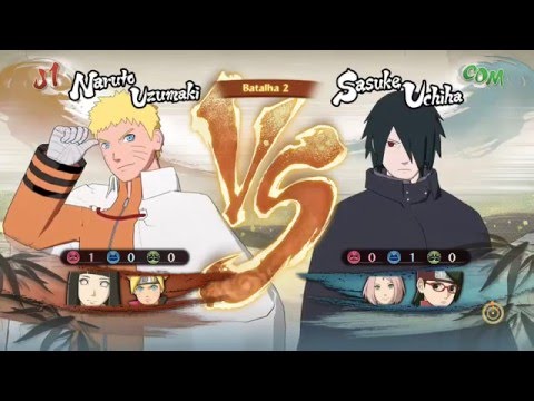 Naruto Storm 4 Dublado PT-BR Naruto, Hinata e Boruto vs Sasuke, Sakura e Sarada