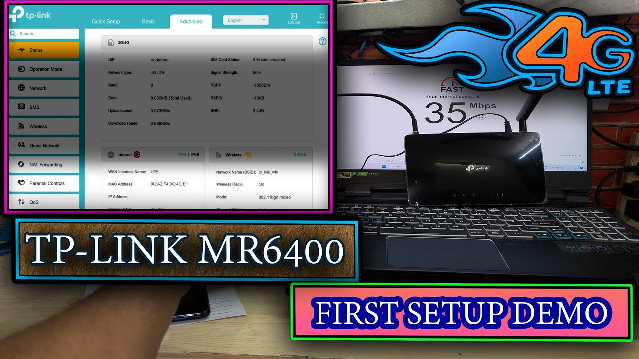 How to configure and setup TP-LINK MR6400 3g/4g LTE router first time ...