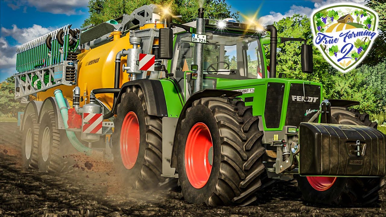 True Farming 2 #291 - VEENHUIS Güllefass mit Schleppschlauch im BGA ...