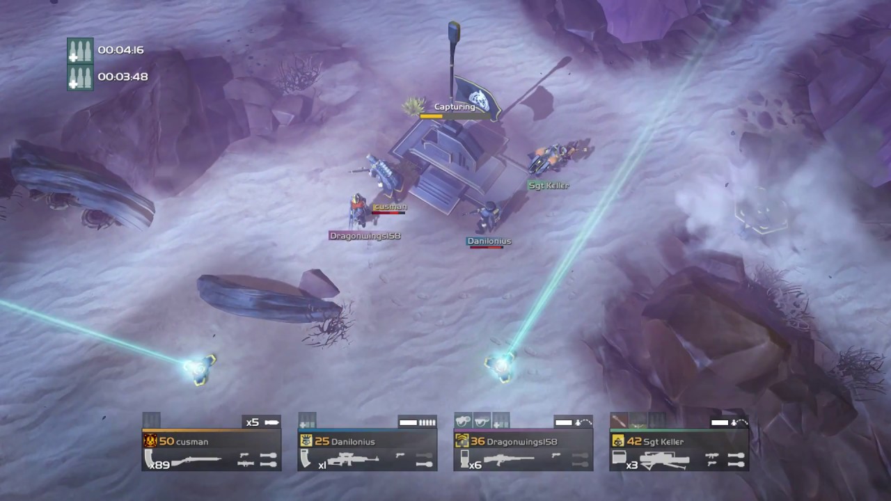 Helldivers - Base M2016 'Constitution' vs Cyborgs - YouTube