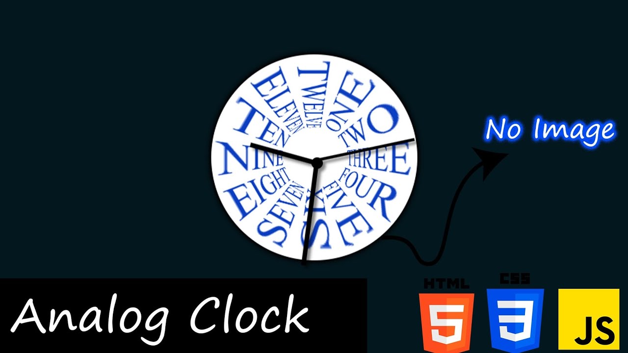 Creating Analog Clock With Html Css Jsdo You Know This Design Youtube 2250