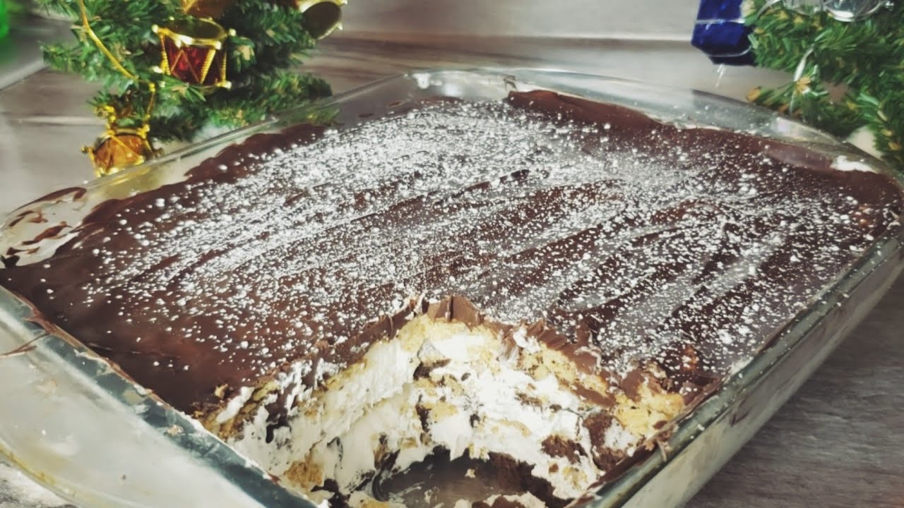 EASY GRAHAM CRACKER ICE BOX CAKE | Jean's 25 Days of Baking | Day 21 ...