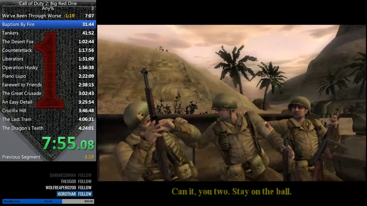 COD 2: Big Red 1 Speedrun [3:52:42] - YouTube