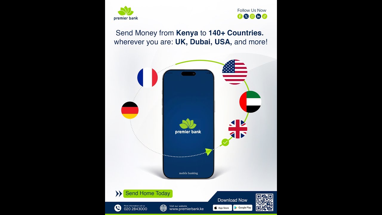 Send Funds From Kenya to 140+ Countries | Premier Bank Kenya - YouTube