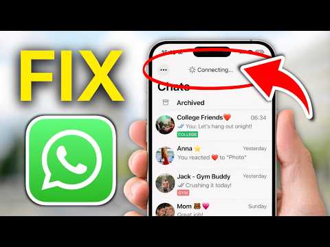 How To Fix WhatsApp Connecting Problem On iPhone