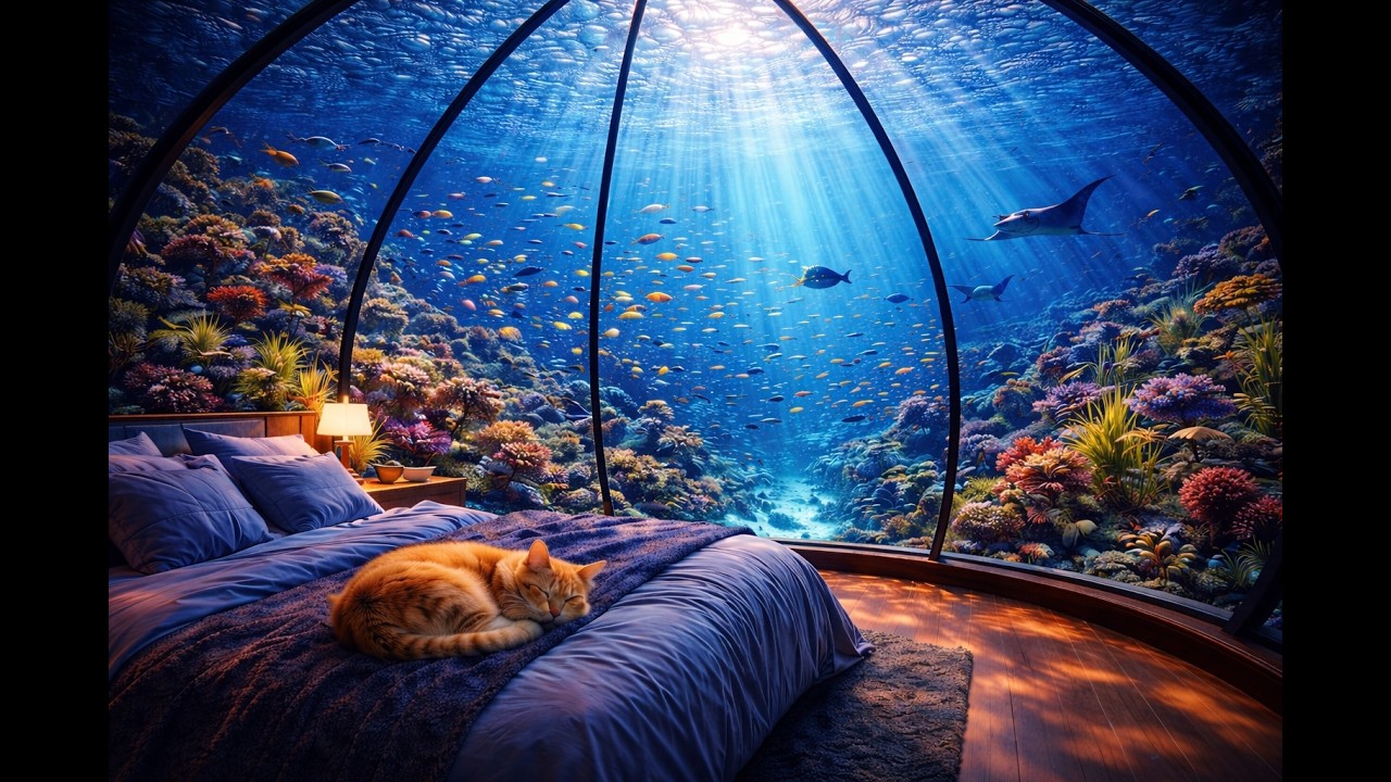 Deep Ocean Bedroom Ambience 🐋 Whale Sounds for Deep Sleep & Relaxation ...