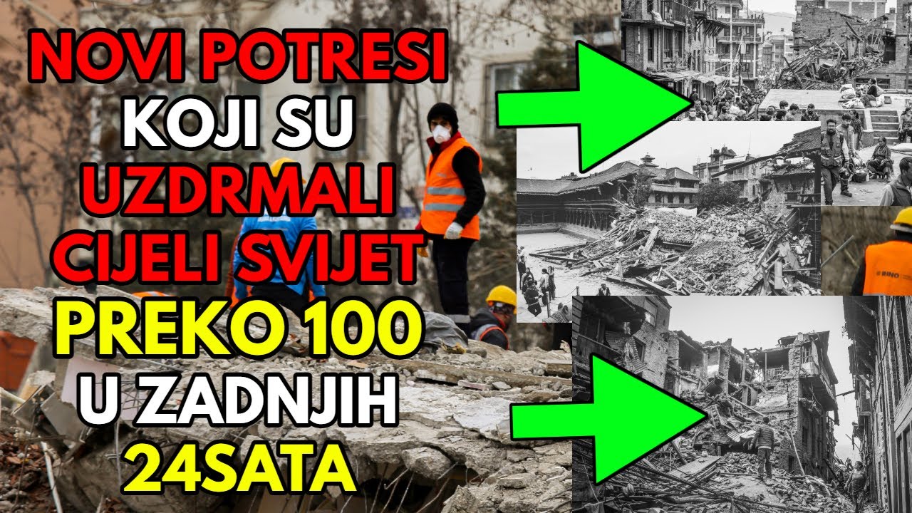 TURSKA POTRES DANAS - NOVI POTRESI pogodili CIJELI SVIJET? Preko 100 ...