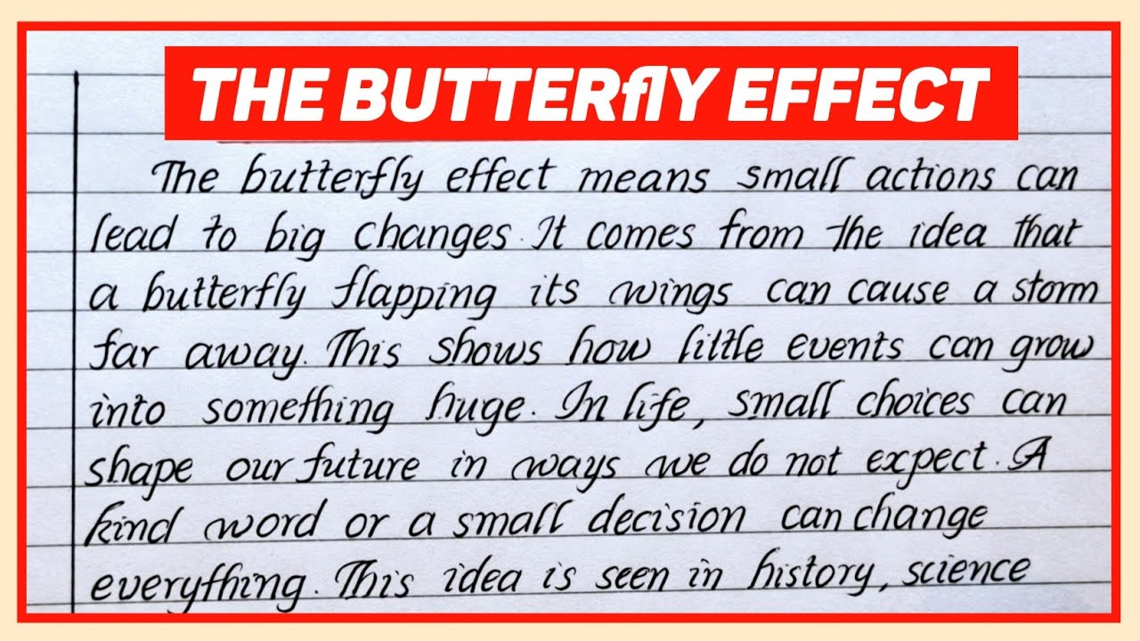 The Butterfly Effect Paragraph in English | Meaning and Impact ...