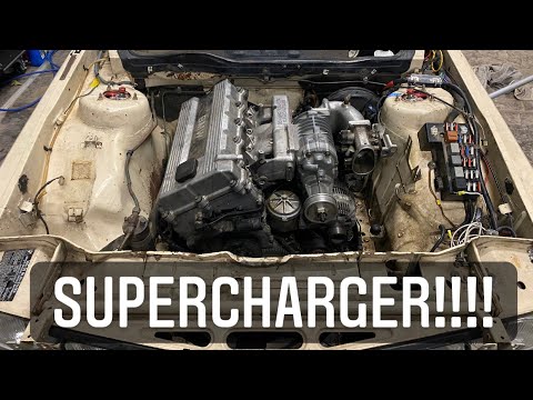 BMW E21 M42 SUPERCHARGER SWAP - YouTube