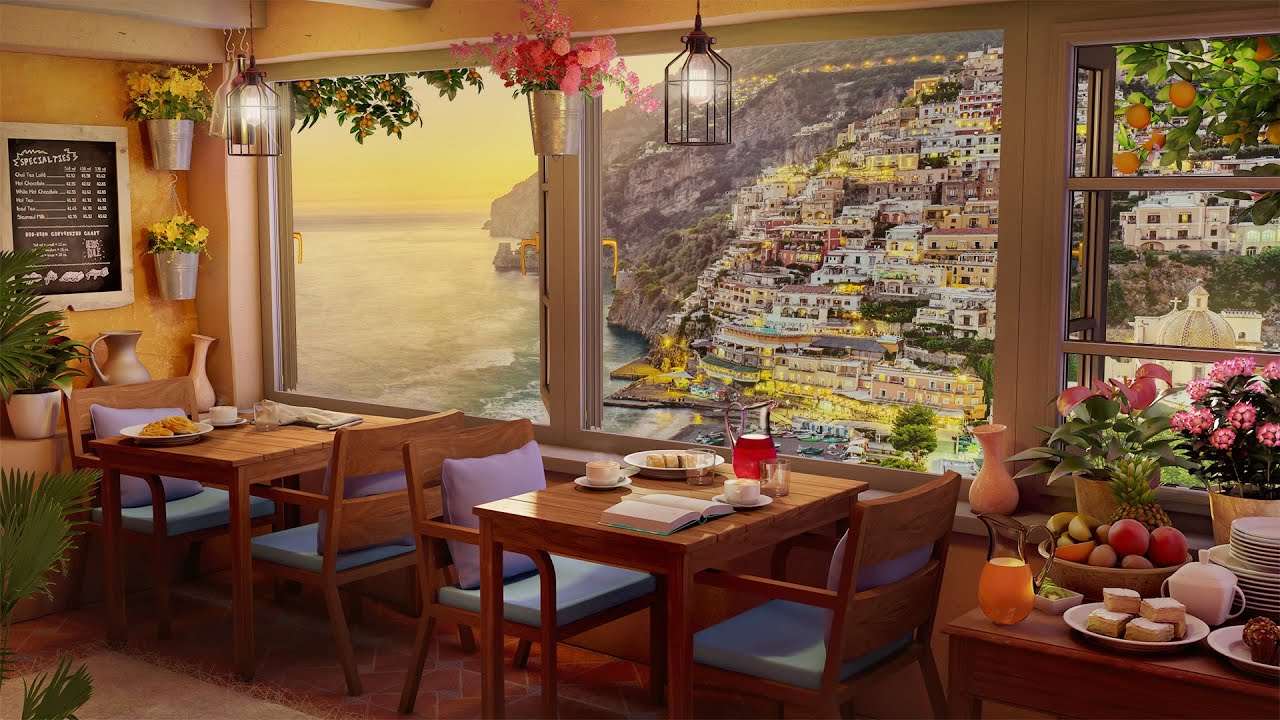 Afternoon Jazz Cafe - Smooth Jazz Piano Music with Waves & Cafe Sounds ...