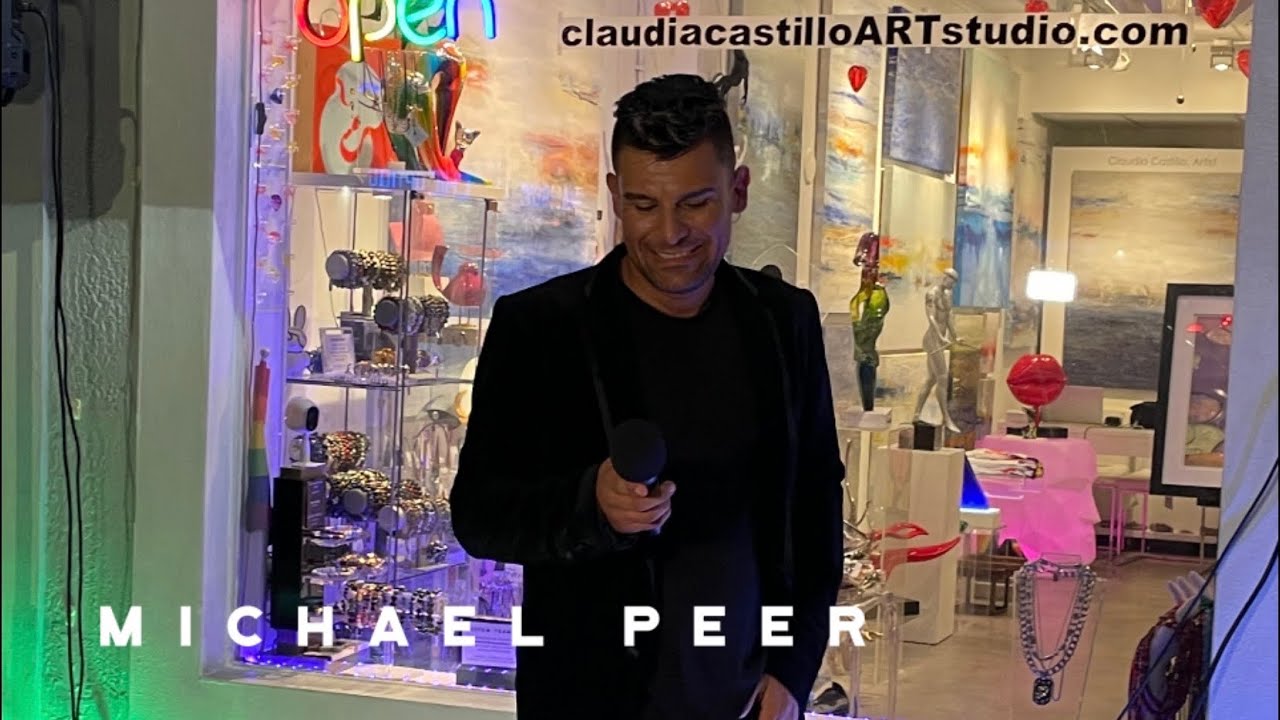 Michael Peer performing live at Claudia Castillo ART studio on Sept 3 ...