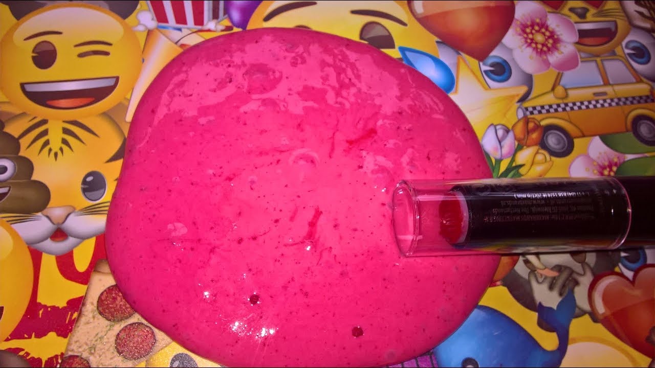 SLIME TEST AVEC UN ROUGE À LÈVRES ???!!! - YouTube