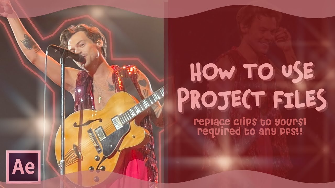 how to use project files for editing | after effects - YouTube