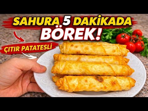 3 Yufka 3 Patates! Sahura En Pratik Sigara Böreği Tarifi