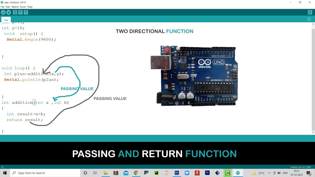 Passing and Return Function | Two Directional Function - YouTube