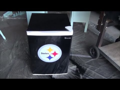 DIY STEELERS Mini Refrigerator - YouTube
