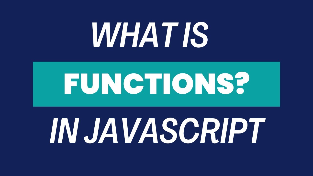 What is functions? - YouTube