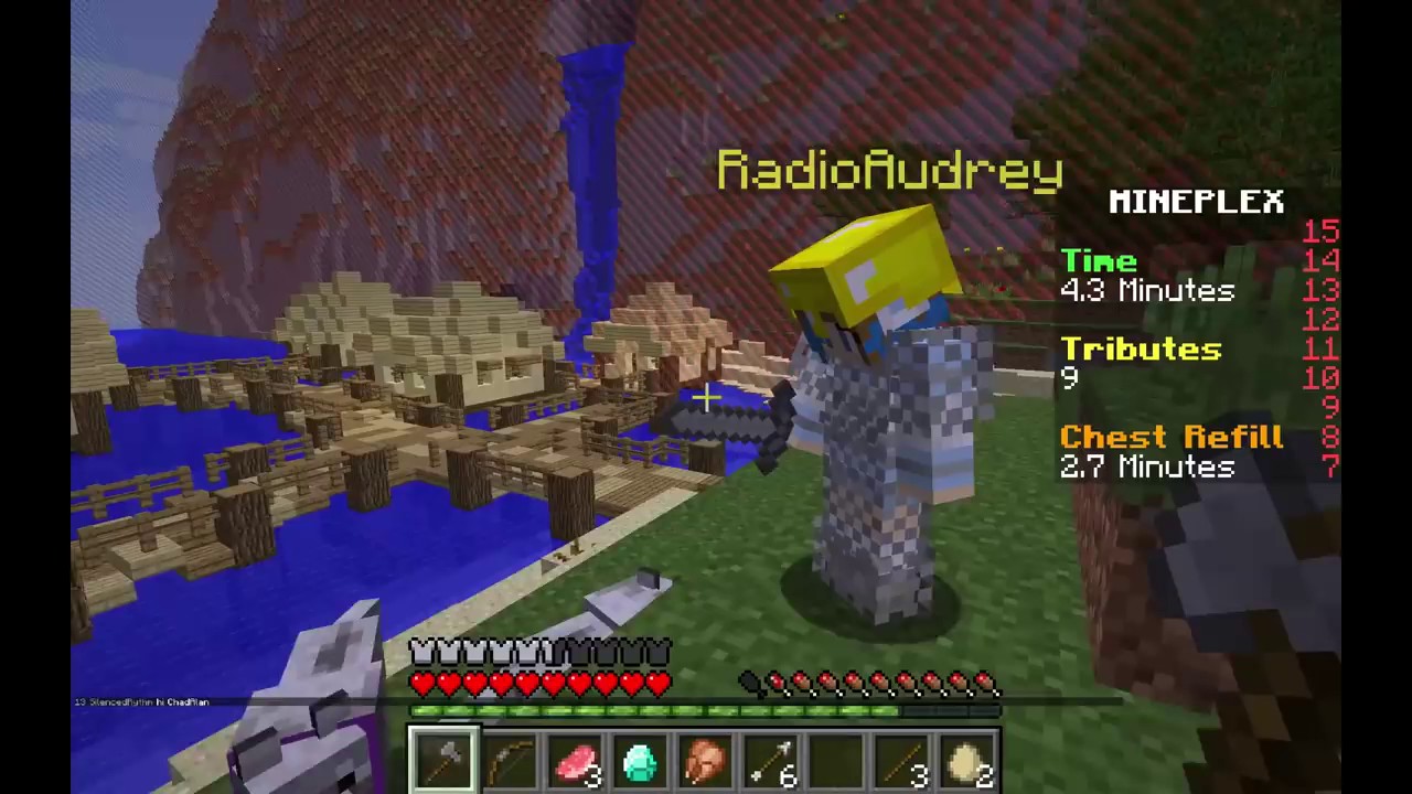 Survival Hunger Games in Minecraft with Radiojh Audrey Games - YouTube
