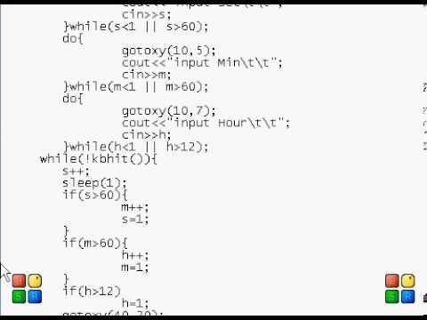 clock in c++ tutorial with code - YouTube