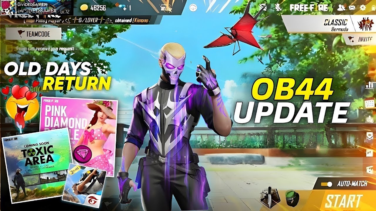 OB44 UPDATE FREE FIRE ll FREE FIRE NEW EVENT ll FREE FIRE OB44 UPDATE ...