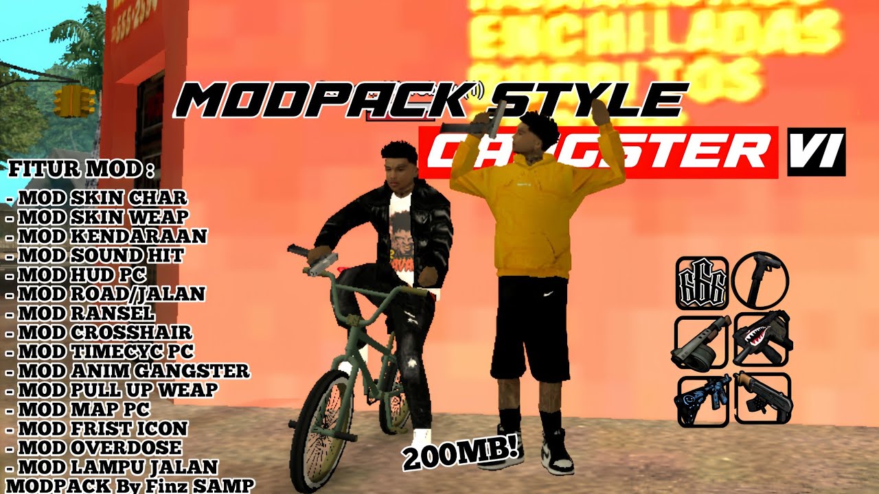[ SHARE ] MODPACK STYLE GANGSTER PC V1 || GTA SAMP MULTIPLAYER - YouTube