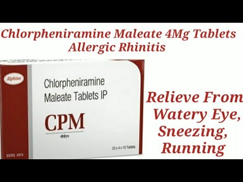 #Chlorpheniramine Maleate 4Mg Tablets#Uses#Side Effects#Anti Allergy ...