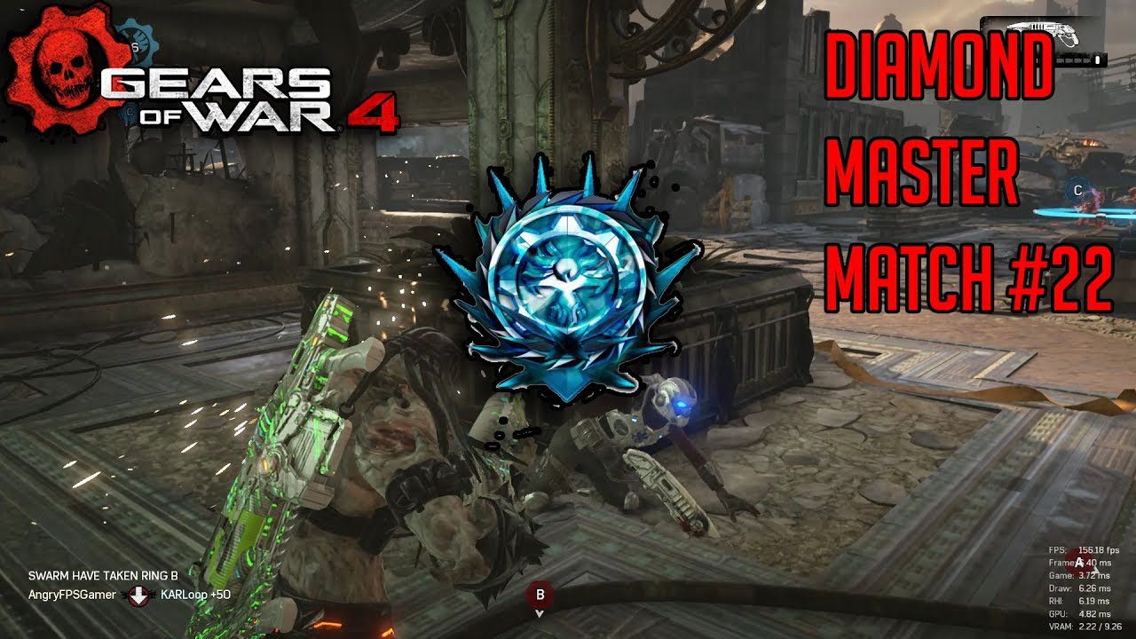 Ranked Diamond Master Escalation Match #22 | Gears Of War 4 Multiplayer ...