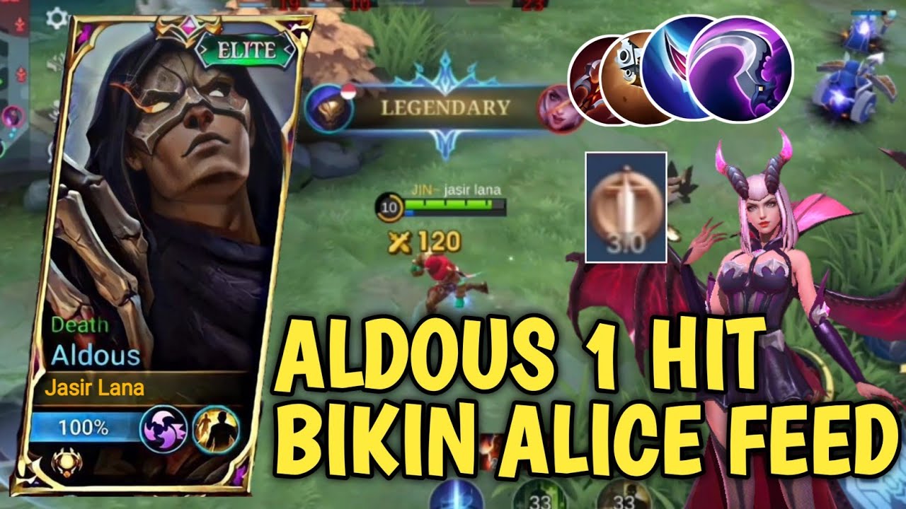 ALDOUS 1 HIT | BIKIN ALICE FEED #aldous #mobilelegends - YouTube