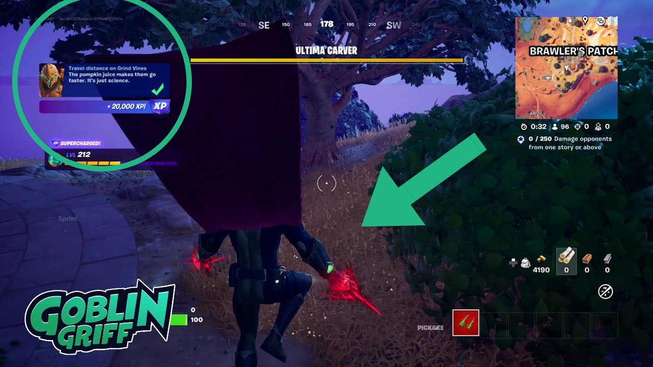 How to Travel Distance on Grind Vines | Fortnitemares 2024 - YouTube