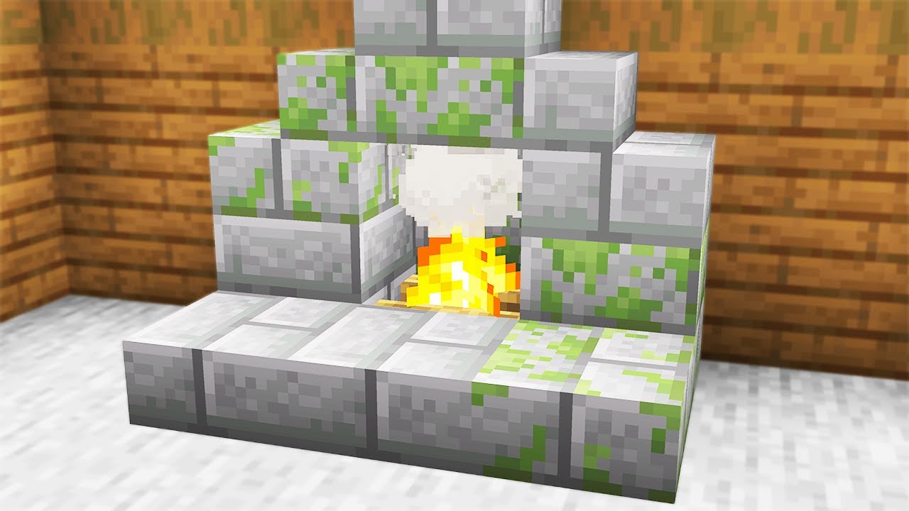 Minecraft Fireplace Tutorial