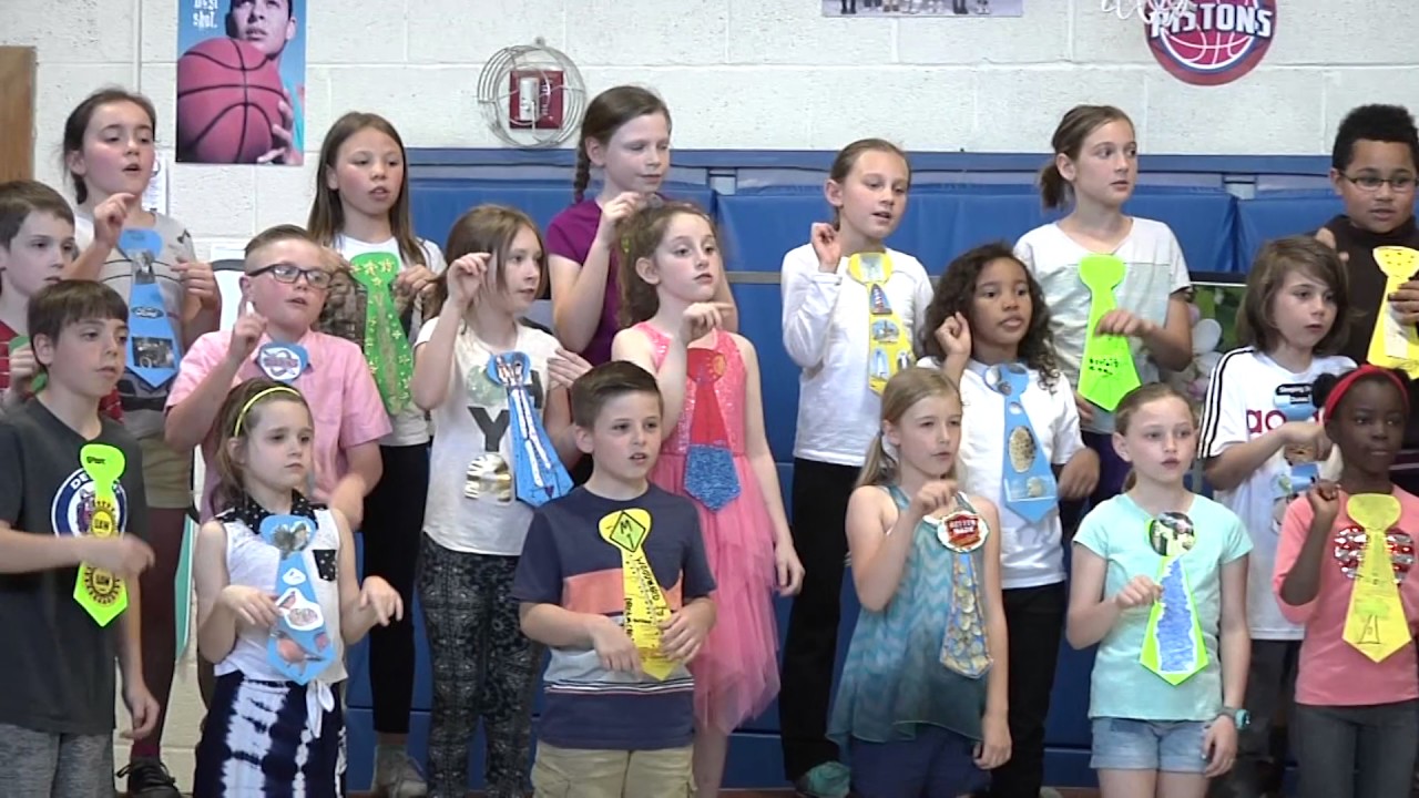 2017 Rogers Michigan, Our Michigan - Third Grade Concert - YouTube