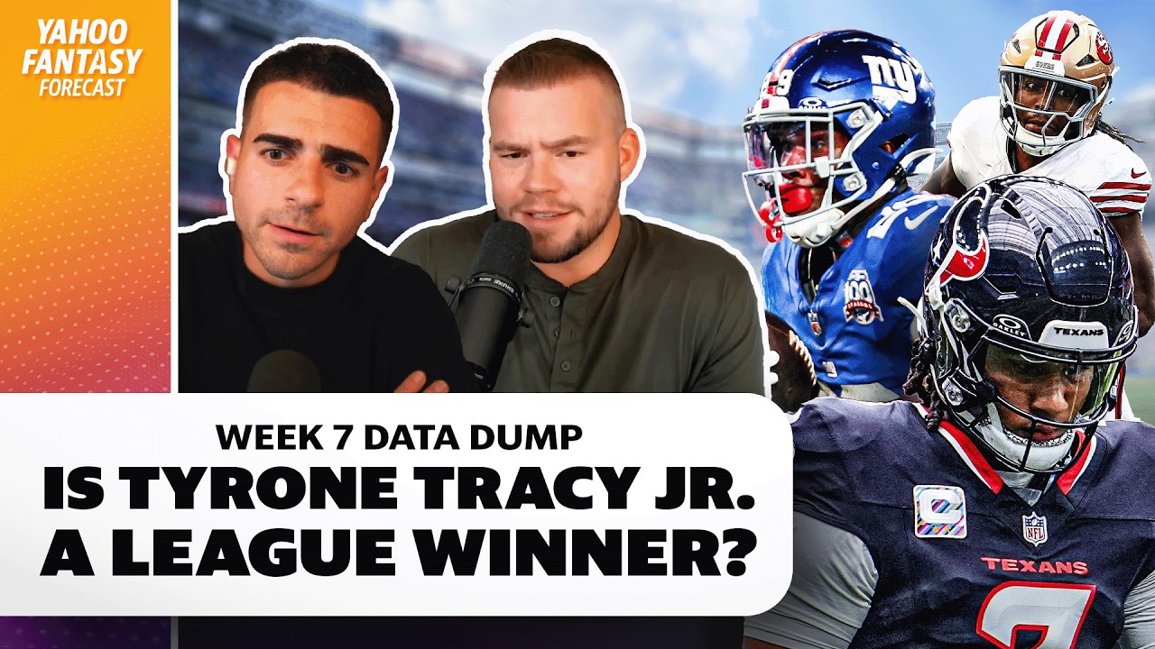 Data Dump Wednesday: 10 stats you need to know for Week 8 | Yahoo Fantasy Forecast - YouTube