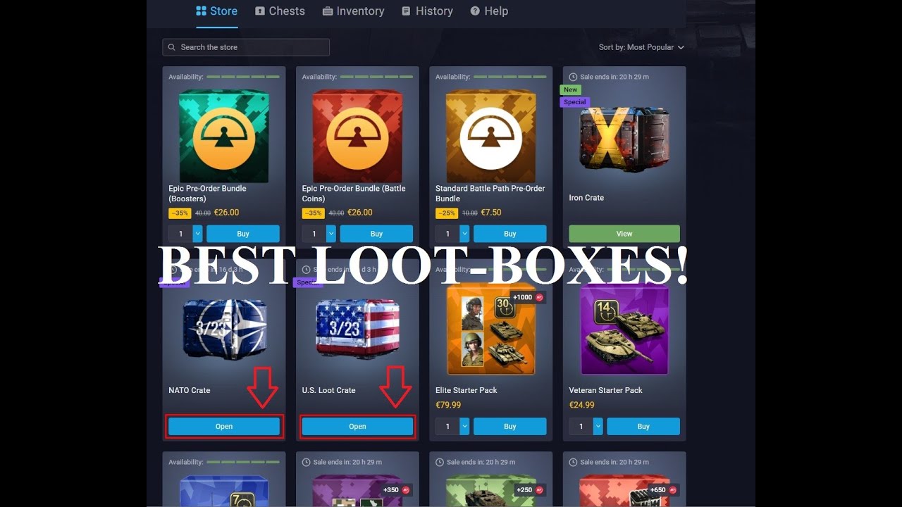 These Loot Boxes are BETTER (Wot Addict Global) - YouTube