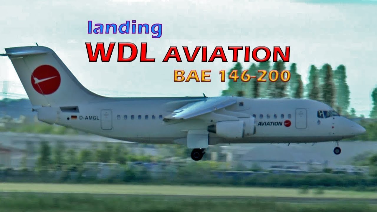 WDL Aviation BAe 146-200 LANDING at Paris-Orly Airport - YouTube
