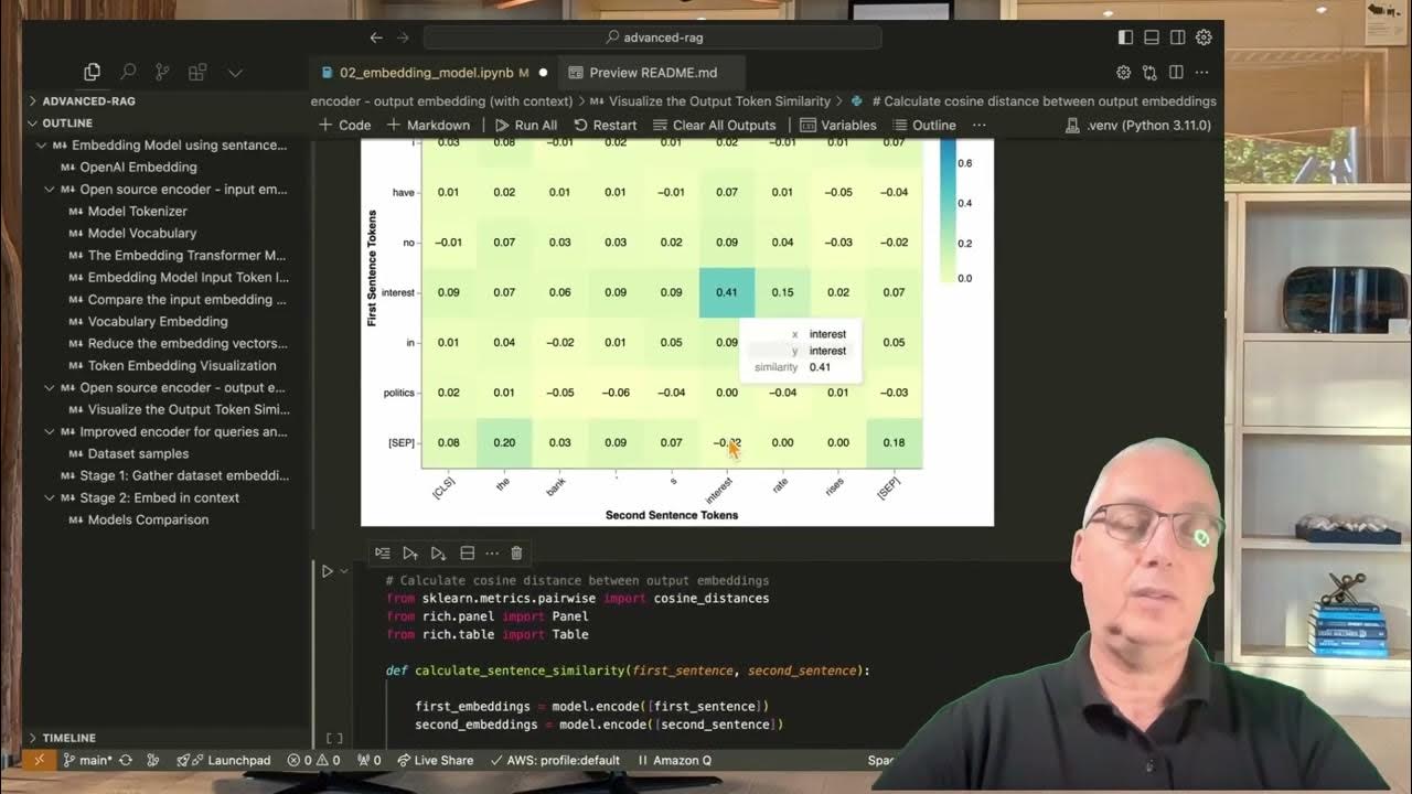 Embedding for RAG hands-on lab - part 3 - sentence embedding - YouTube
